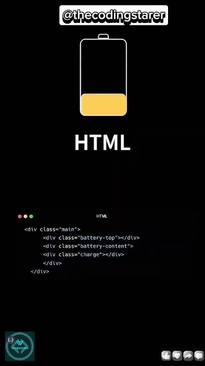 Battery Html Css Foryou Html Coding Coder Webdevelopment Code Javascript