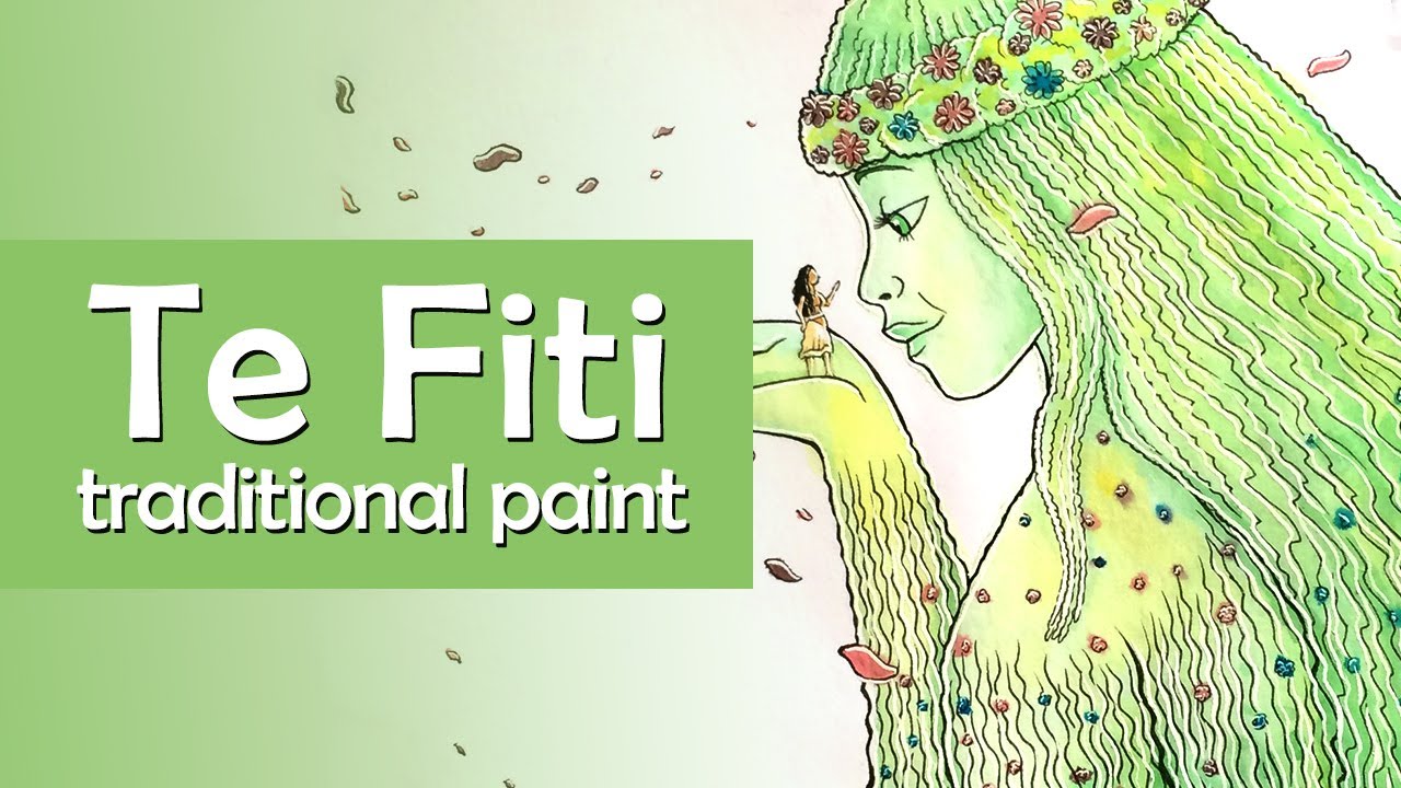 TE FITI - Time-lapse traditional paint - YouTube