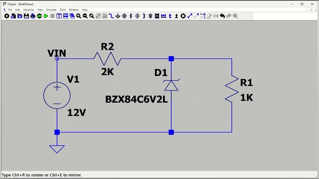 025 Zener diode circuit simulation in LTSpice and parametric variation - YouTube