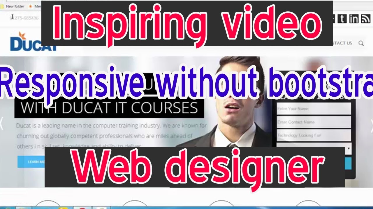 Creating A Responsive Website Without Bootstrap Inspiring Video For Web Desginers Tech