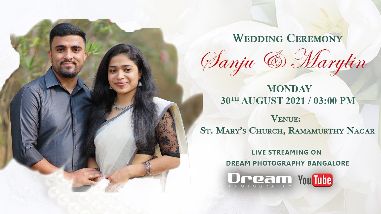 Sanju Mathew & Marylin Francis | Wedding | 30th Aug |Live - YouTube