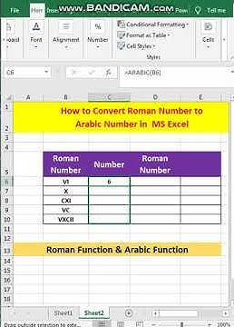 #shorts How to Convert Roman Number to Arabic Number & arabic Number to ...