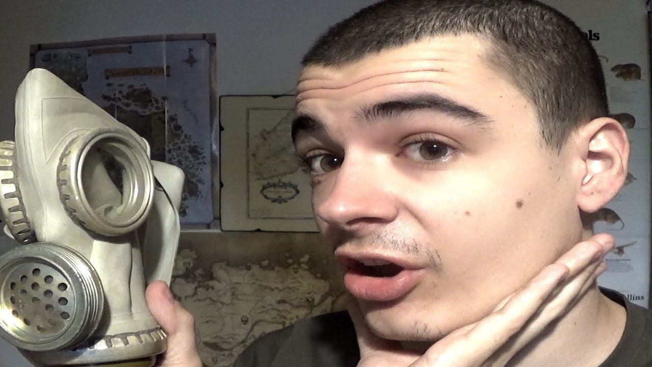 Ideal hair length for using a gas mask/respirator - YouTube