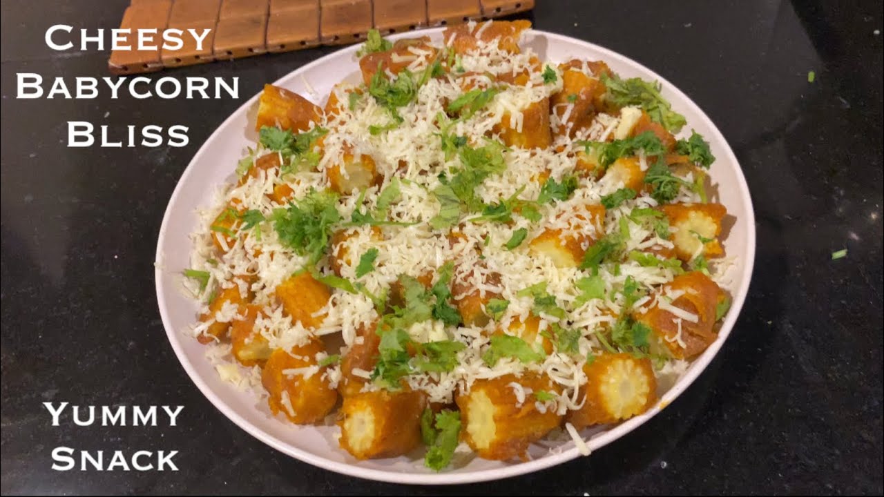 Cheesy Babycorn Snack | Babycorn fry recipe | New Snack recipe | Crispy ...