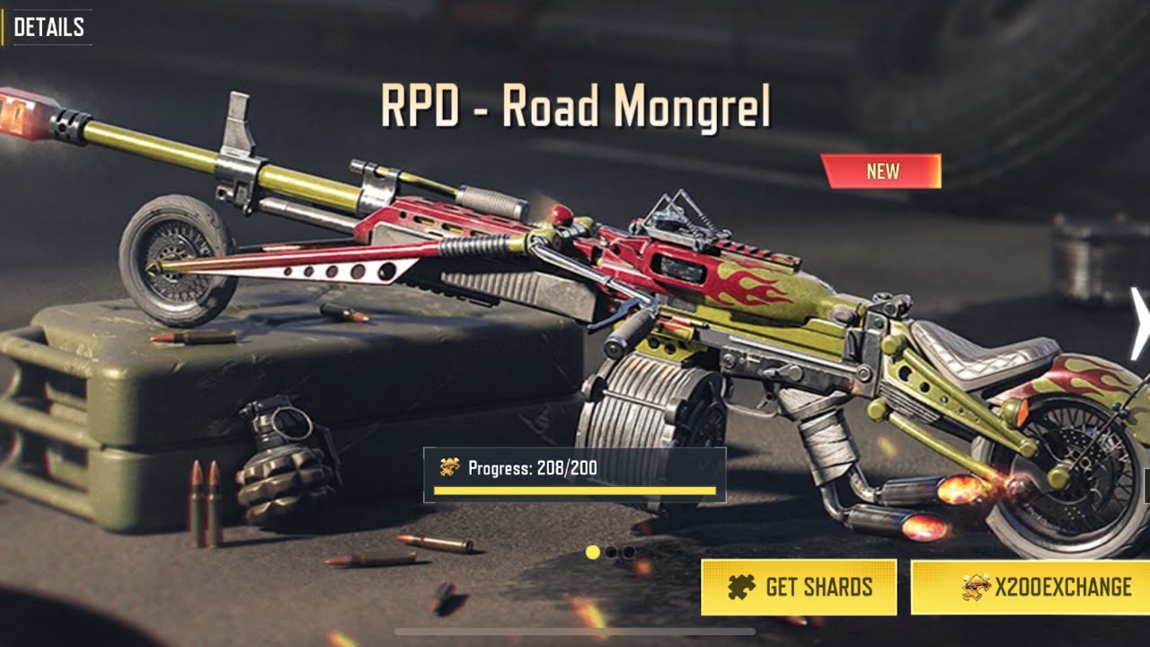 Getting the Legendary RPD - Road Mongrel | CODM - YouTube