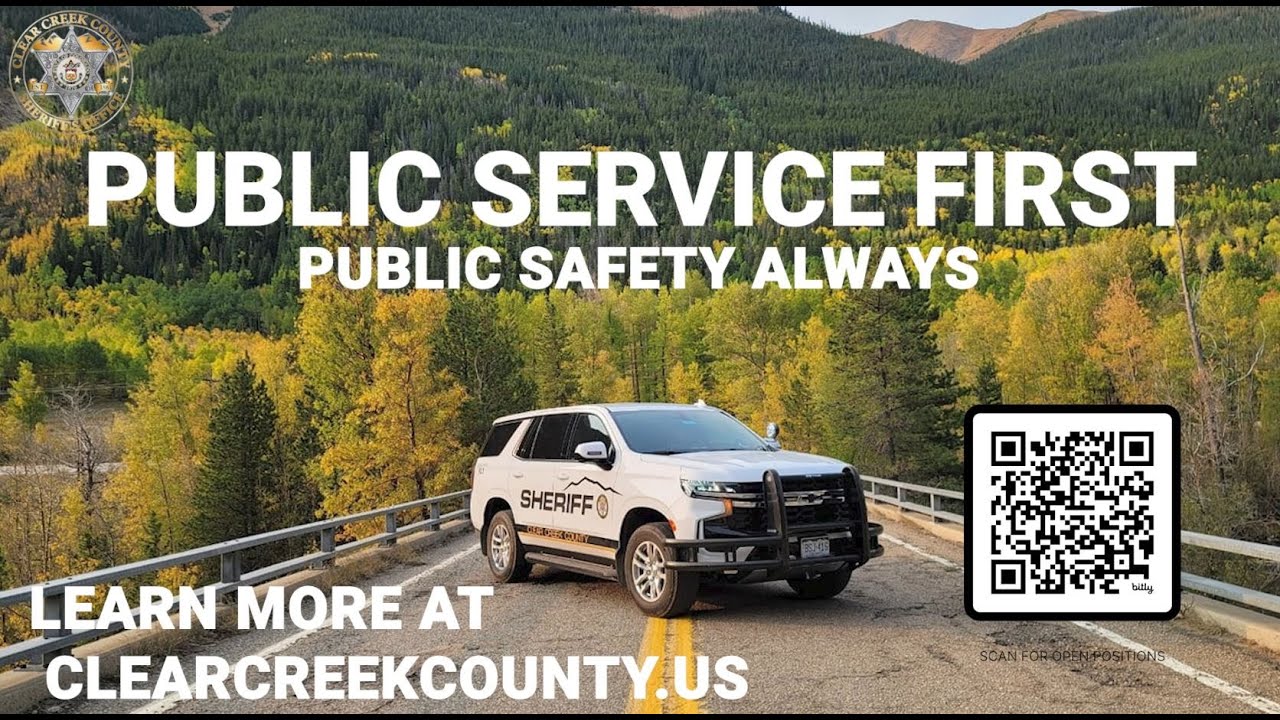 Come work for the Clear Creek County Sheriff's Office! - YouTube