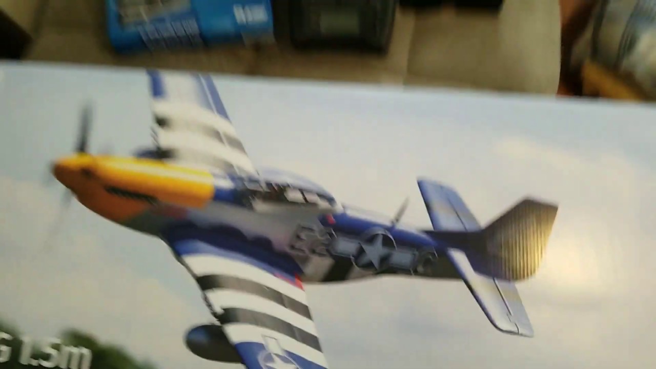 Eflight P51 Mustang, 1500mm 6s, live unbox. - YouTube