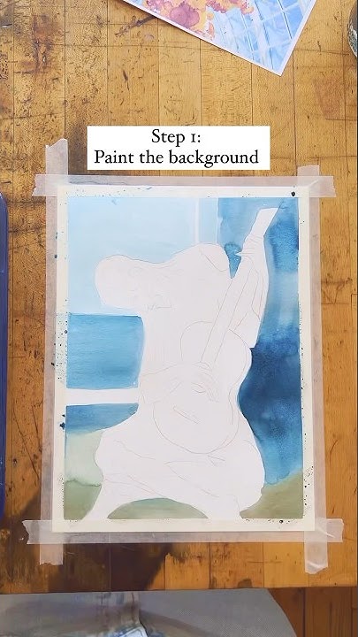 Project Spotlight: Paint like Picasso #monochromatic #watercolorpainting - YouTube