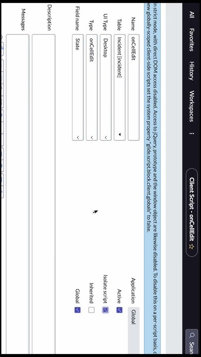 #12 Isolate Script in client script #servicenow #interview #knowledge #short - YouTube
