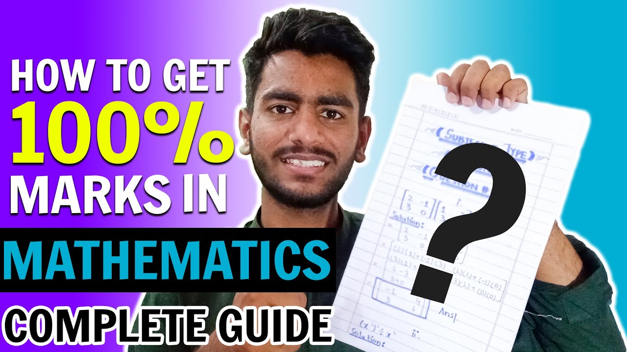 Math Board Exam Complete Guide To Attempt Every Question Live With ...