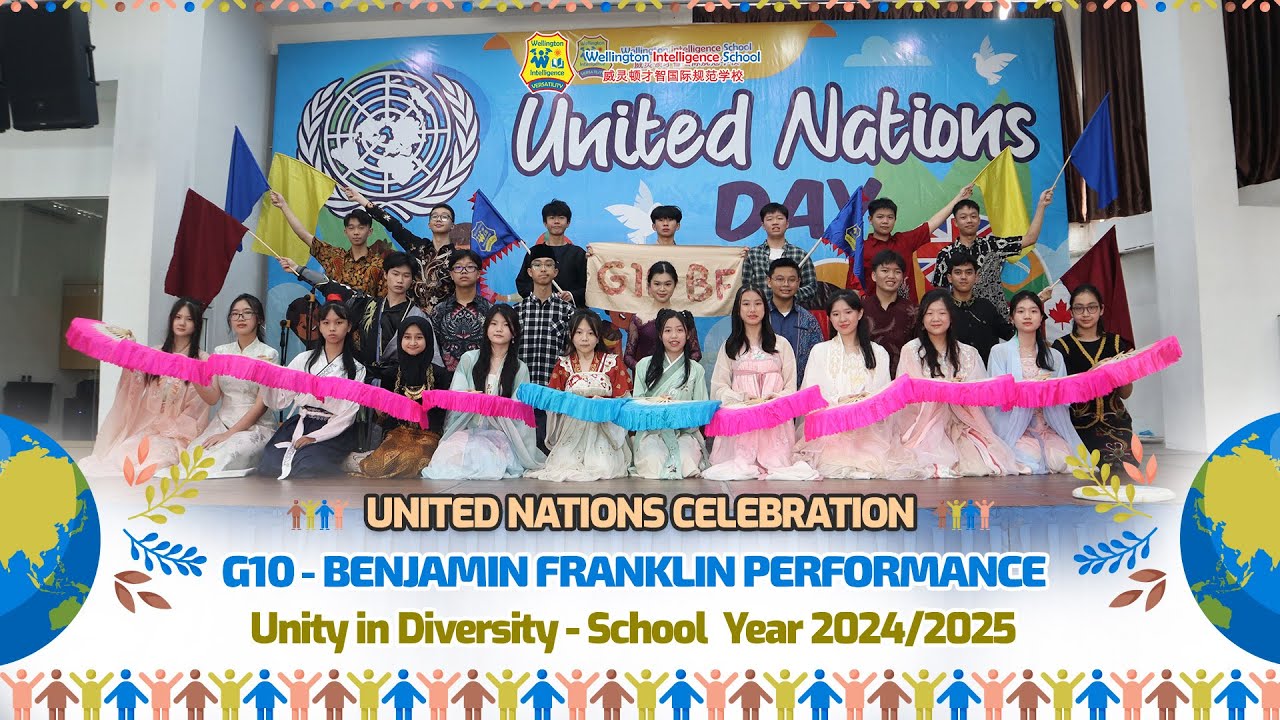 G10 Benjamin Franklin - United Nations Day Celebration 2024/2025 - YouTube