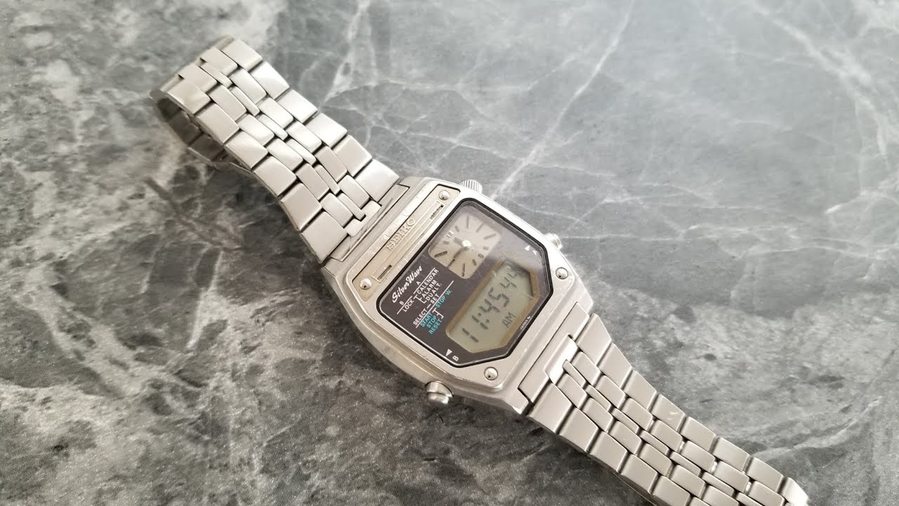 Serviced 1980 Seiko H239-5040 Silver Wave Watch Original Bracelet New O ...
