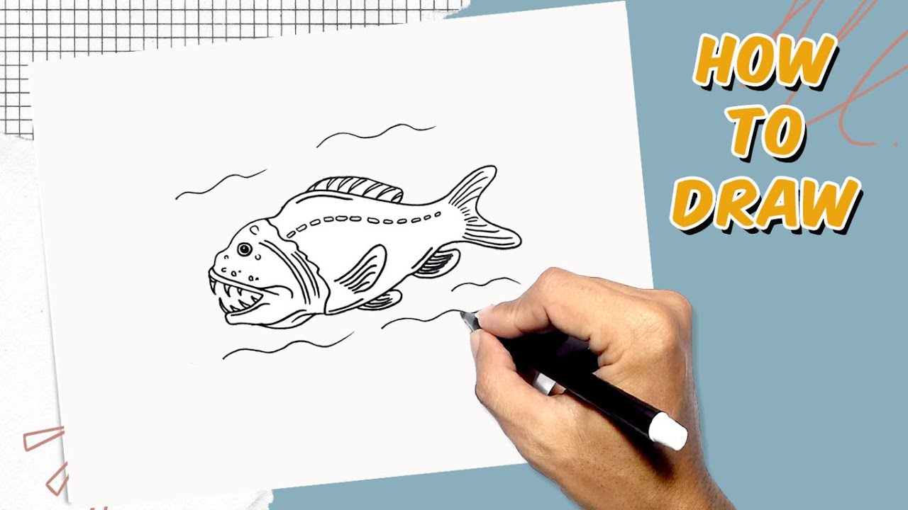 How to Draw Deep Sea Fish - YouTube