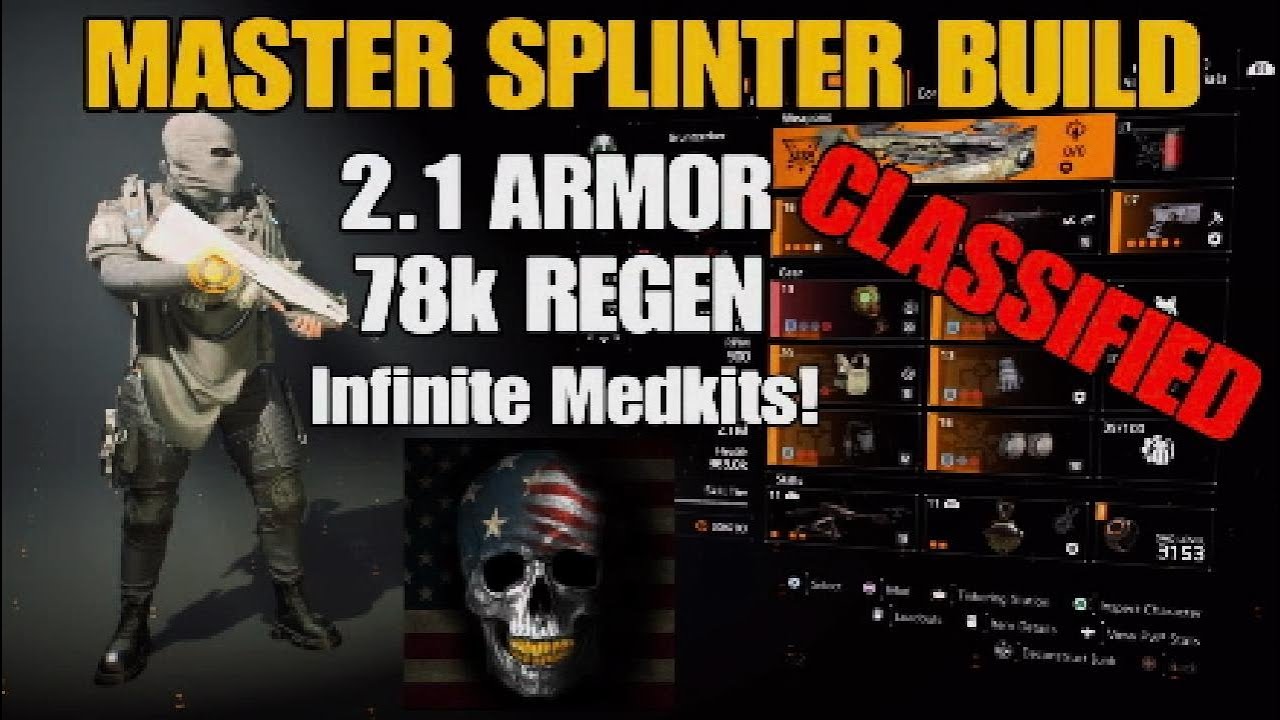 Meta Master Splinter Build|PS5|Year 5 Season 3 Vanguard The Division 2| - YouTube