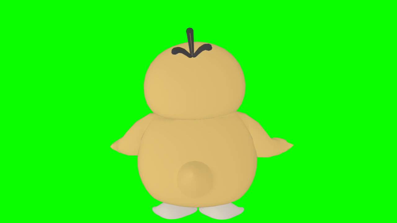 Psyduck animated back chroma - YouTube