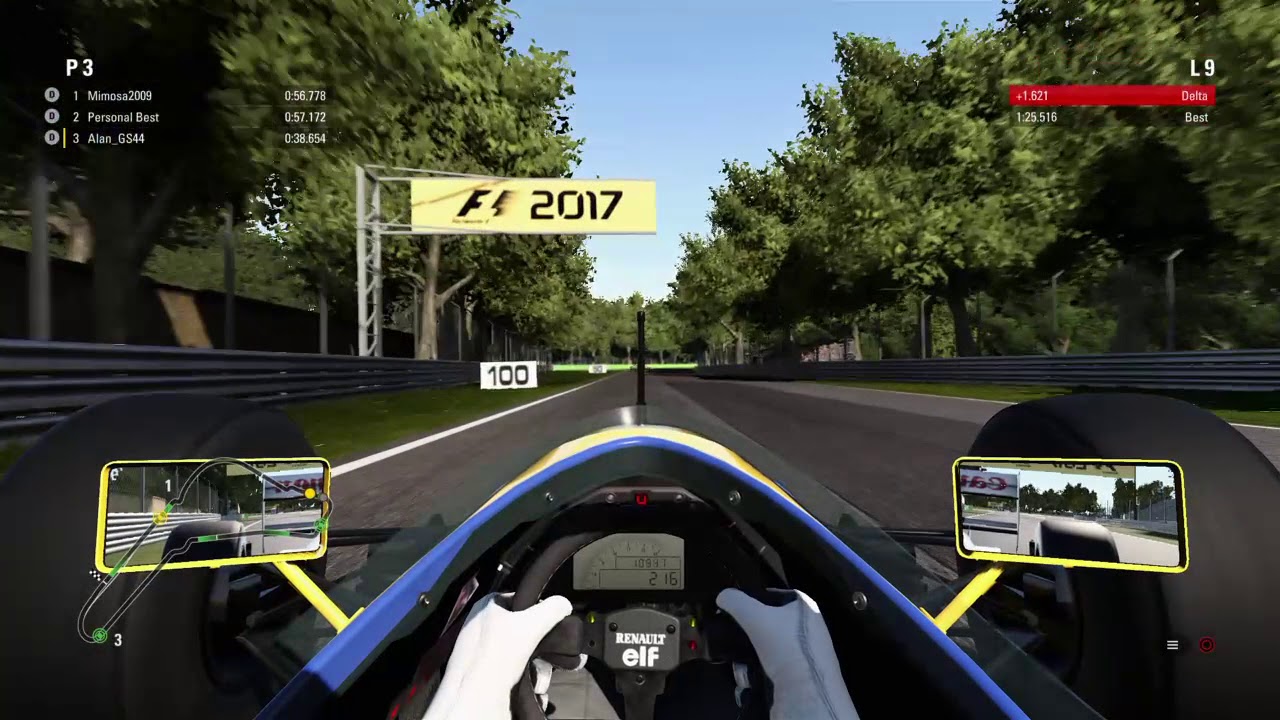 1992 Williams FW14B| Monza |F1 2017 Cockpit Cam - YouTube