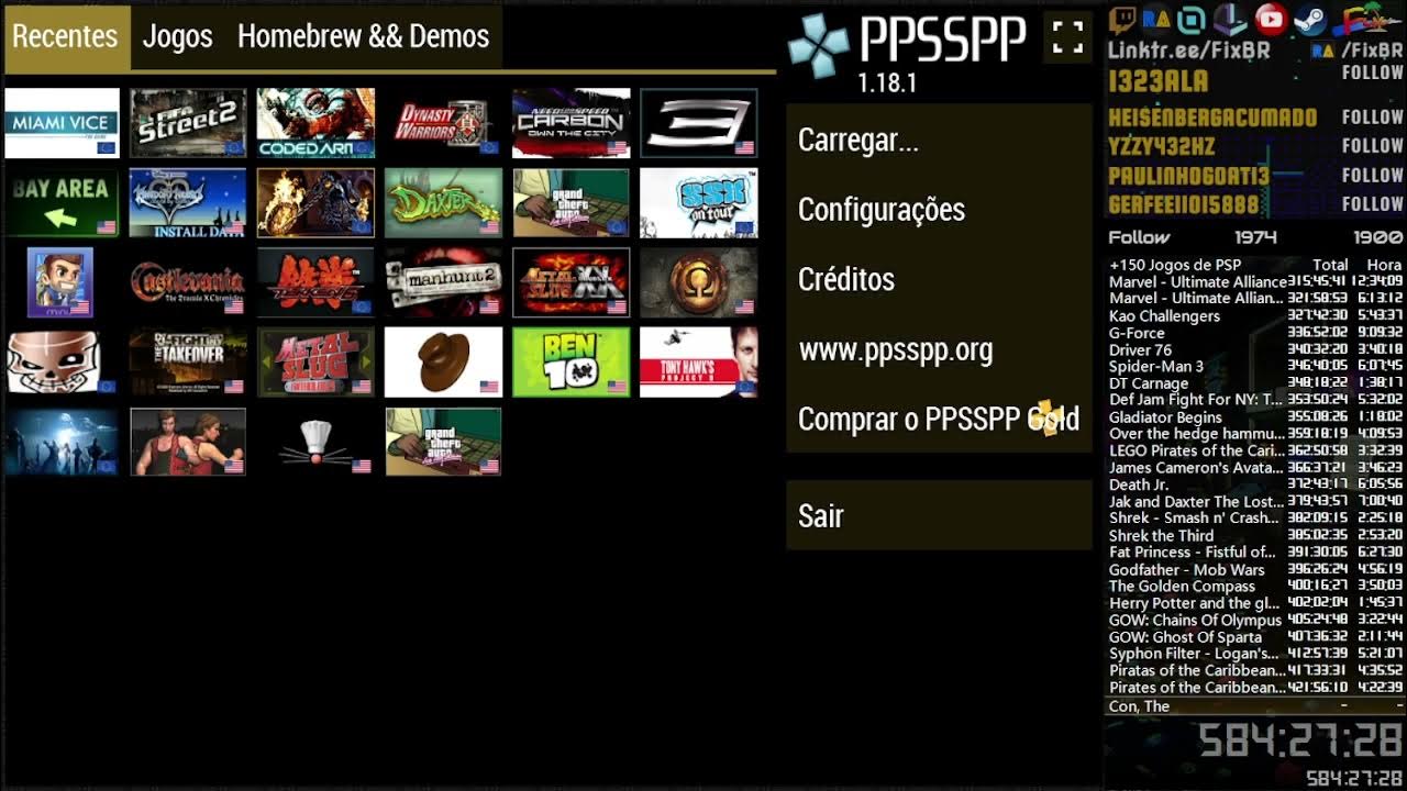 Canal FixBNK - Jogando Até Zera '150 Jogos PSP' (Live Gravada Número #292) @CanalDeGamesOG - YouTube