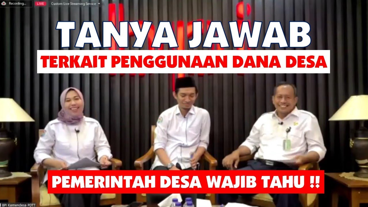 WEBINAR : Kepmendes PDTT No. 97 Th. 2022 // Dana Desa, Inflasi Desa ...