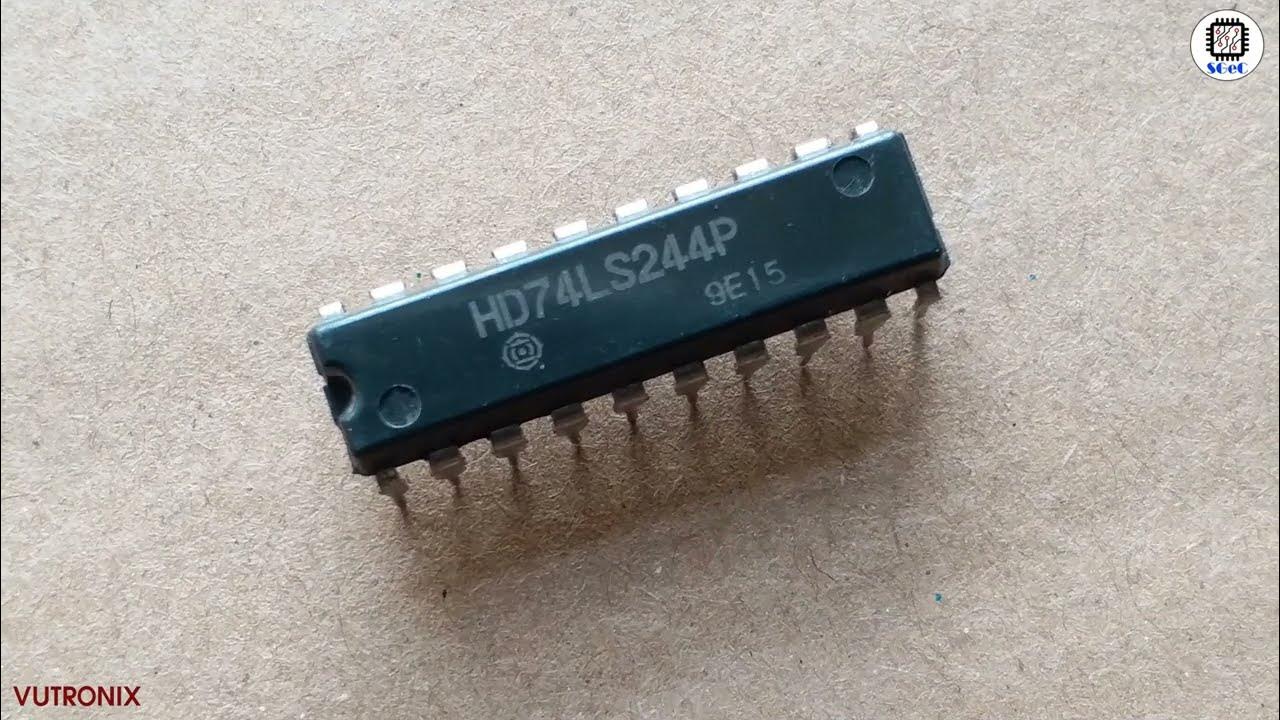 [SGeC] 74LS244 Octal Buffer/Line Driver with 3-State Outputs - YouTube
