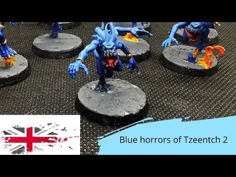 Warhammer Blue horrors of Tzeentch made by games workshop - YouTube
