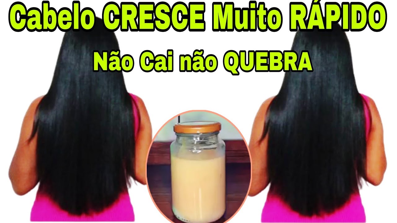 O CABELO CRESCE RÁPIDO DEMAIS NÃO CAI NÃO QUEBRA! Cresce 3x Mais Rápido ...