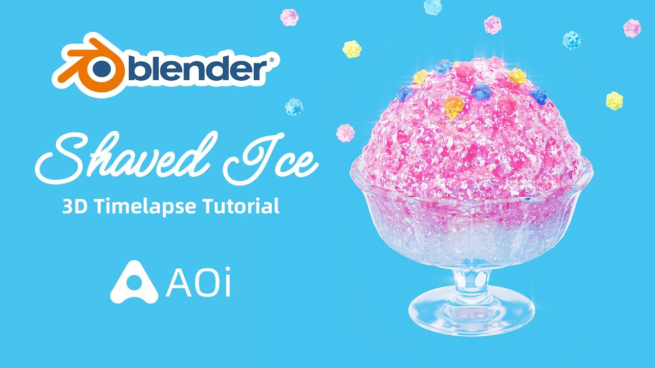 Shaved Ice Texture in Blender - Timelapse Tutorial - YouTube