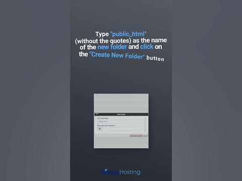 Creating public_html folder in cPanel |Explained! - YouTube