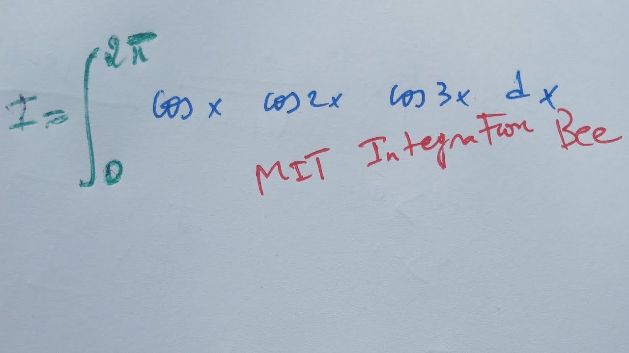 Solving MIT INTEGRATION BEE question. - YouTube