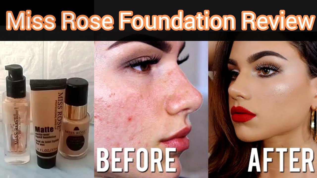 Miss Rose Foundation review||miss rose matte wear foundation||Missrose ...