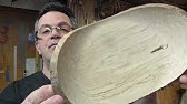 Tournage sur bois : Réalisation d'un saladier - Creusage en bois de fil - YouTube