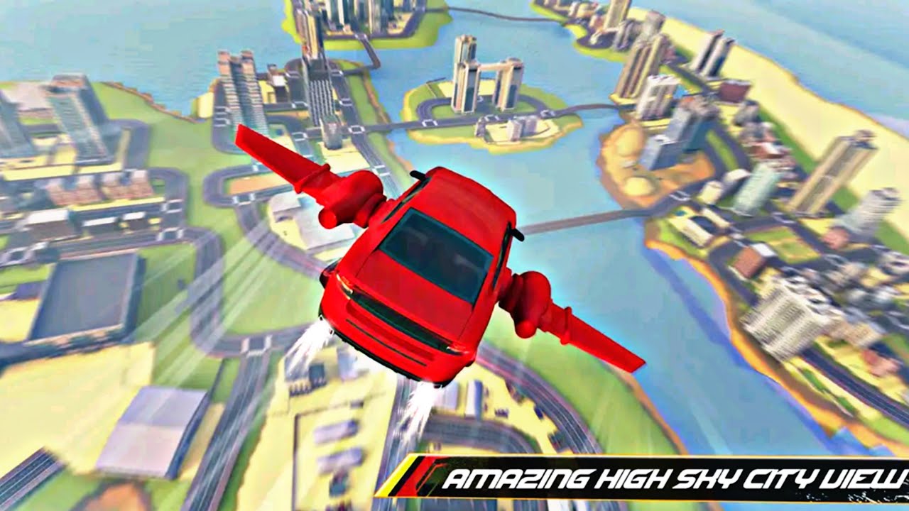 Flying Car Driving 2021- Real Driving Simulator _ Best Flying Car Simu ...