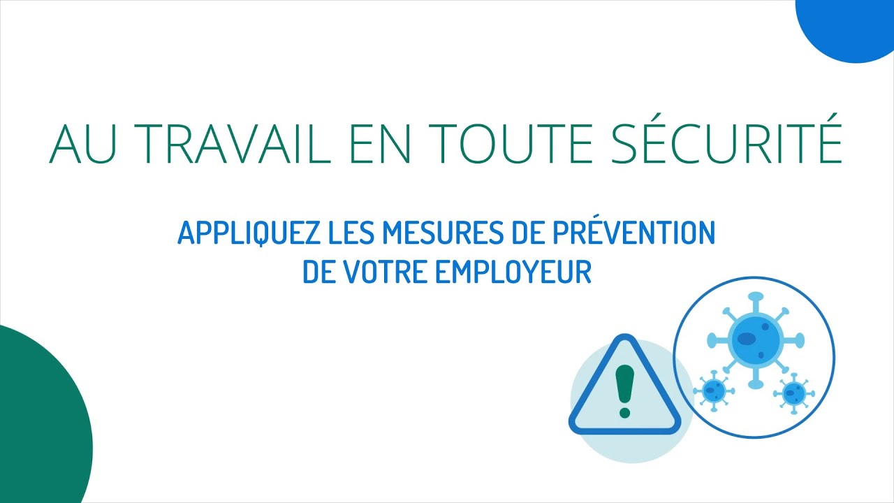 Appliquez les mesures de prévention de votre employeur - YouTube
