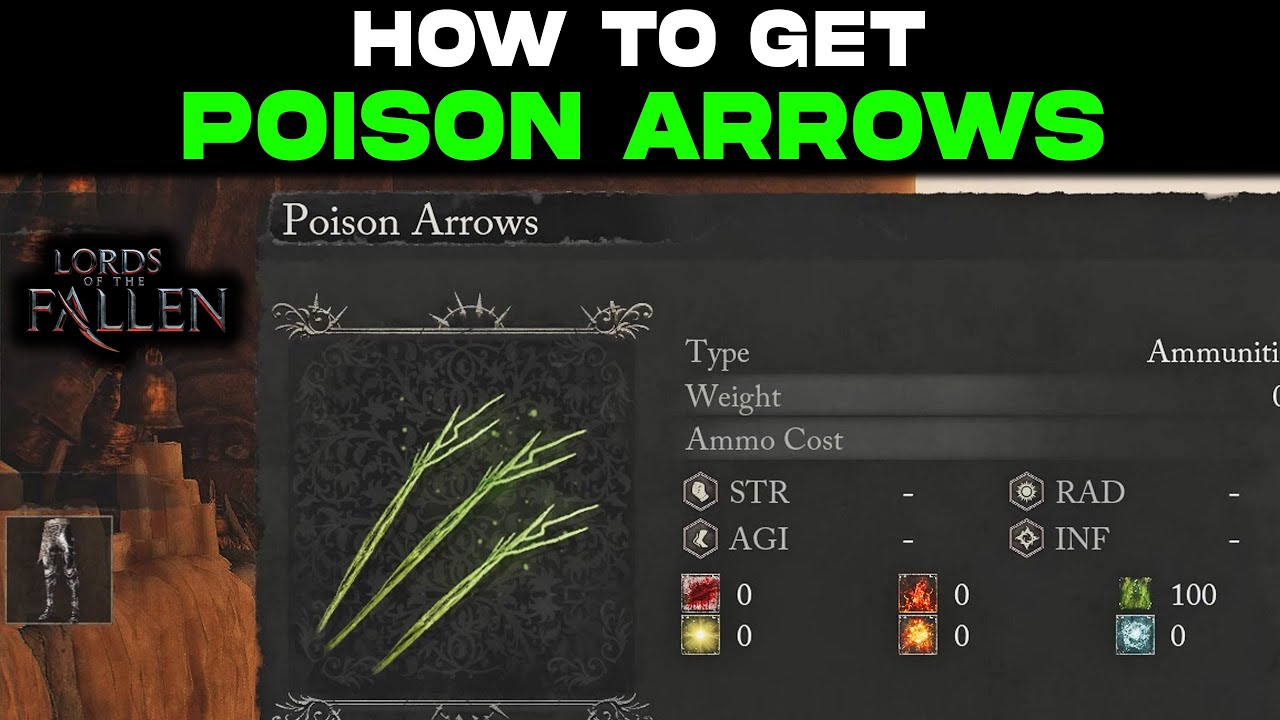 POISON ARROWS Location Guide in Lords of the Fallen | Ranged Poison ...