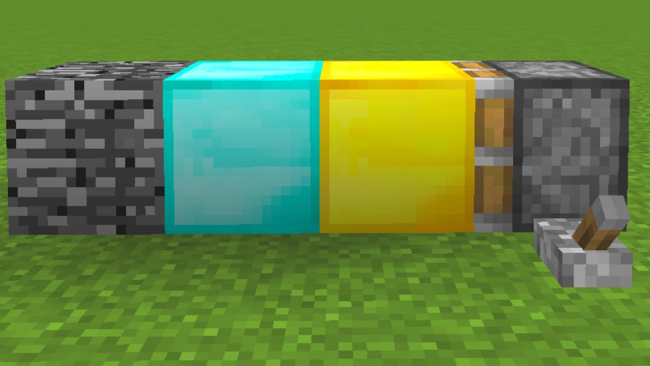 gold block + diamond block = ??? - YouTube