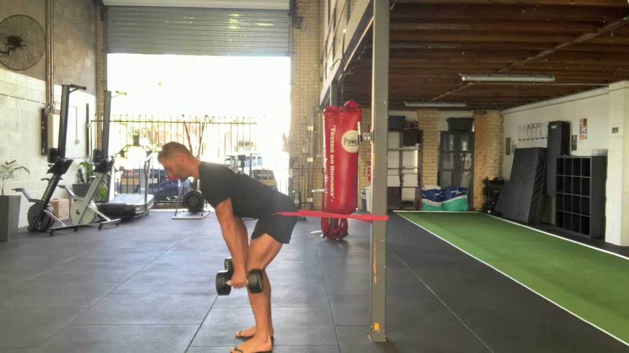 Hip Banded Dumbbell RDL - YouTube