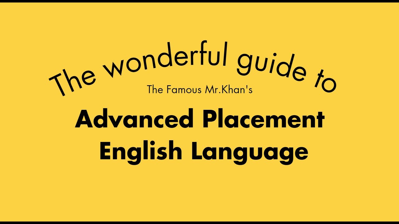 AP English Class Trailer - YouTube