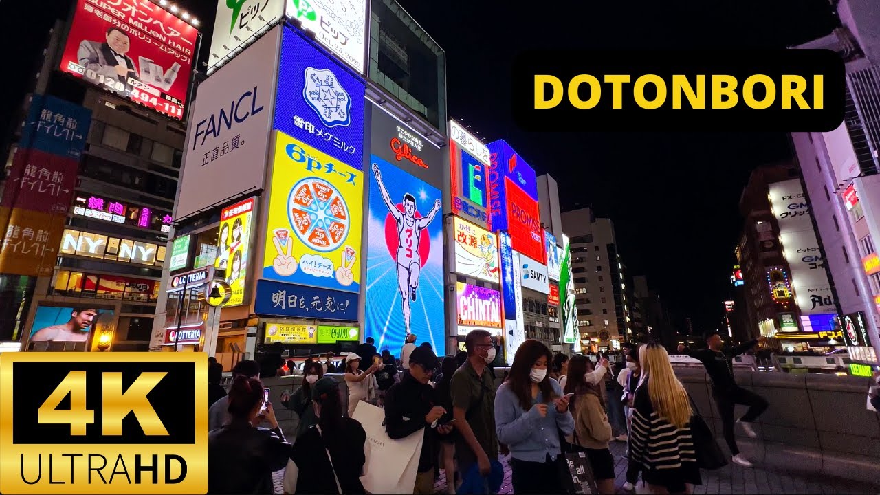 OSAKA, JAPAN 🇯🇵 [4K] Dotonbori — Night-time Osaka Walking Tour - YouTube