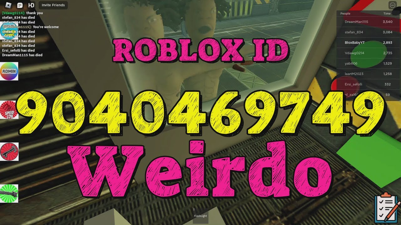 WEIRDO Roblox Song Codes - YouTube