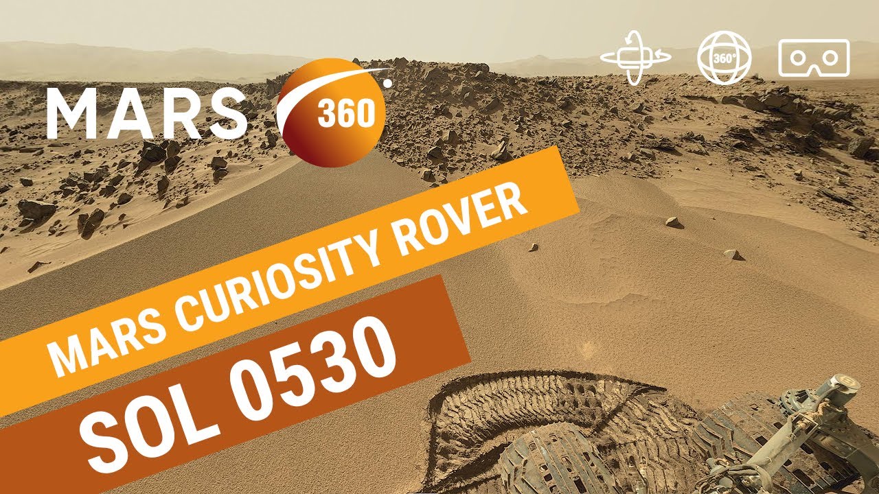 Mars 360: NASA's Mars Curiosity Rover - Sol 530 (360video 8K) - YouTube
