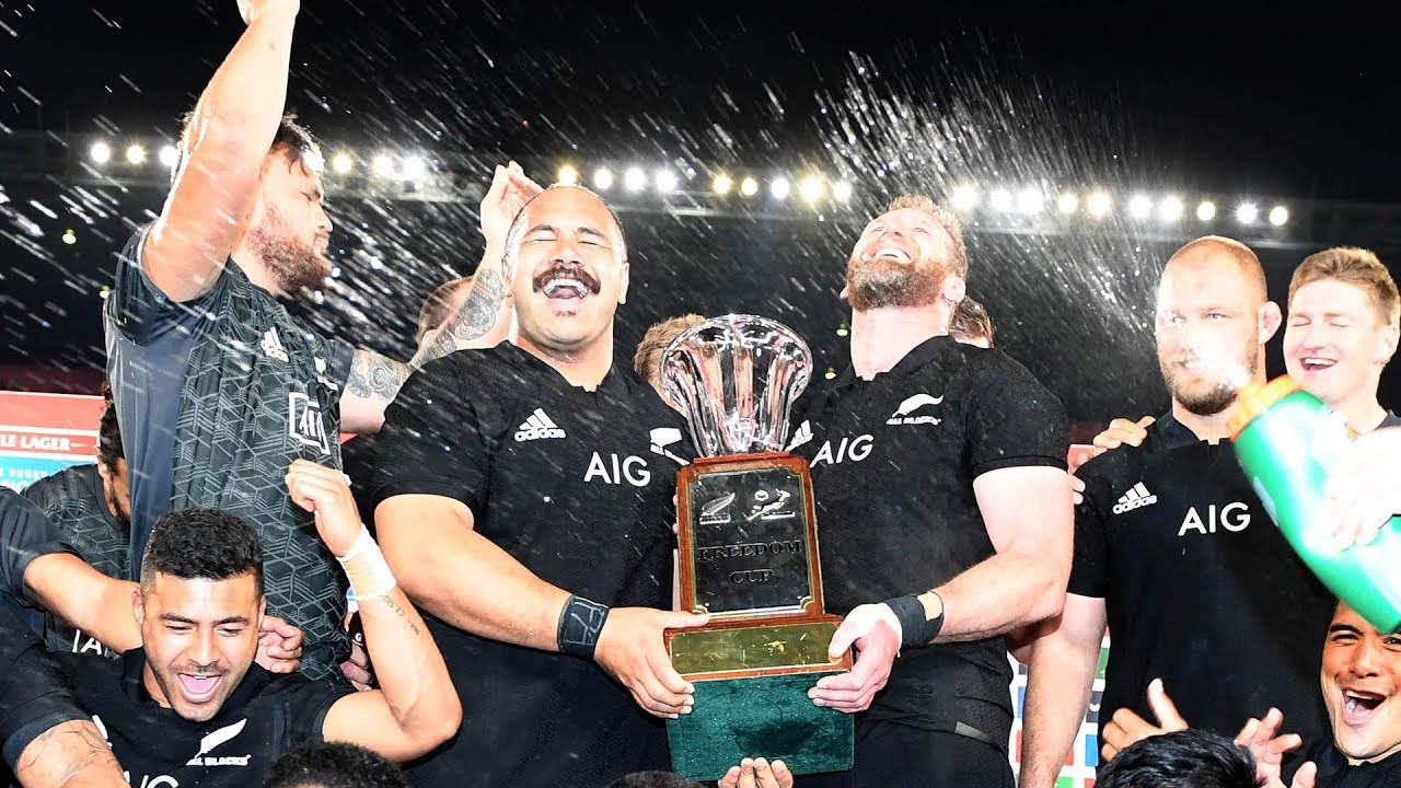 Post match reaction from the All Blacks - YouTube