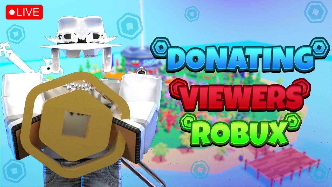 🔴 Donating everyone 100 Robux!! | PLS Donate!💸 - YouTube