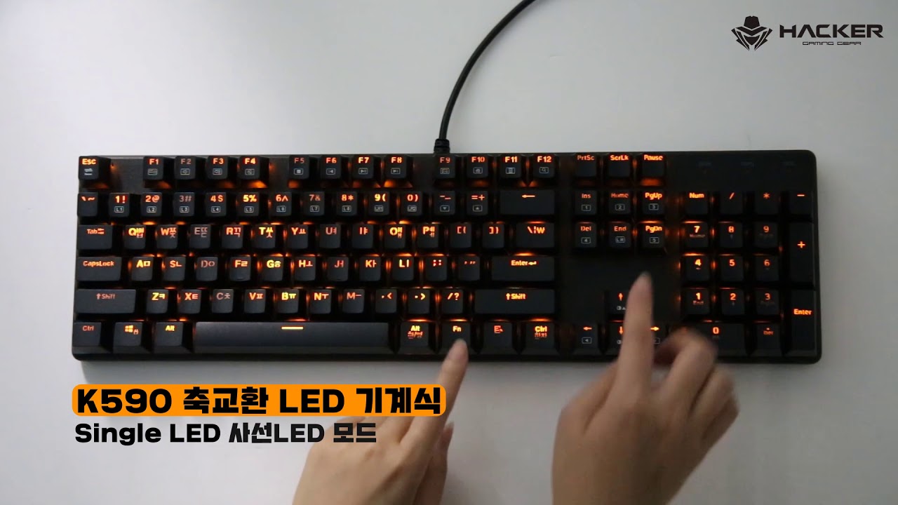 k590 black led - YouTube