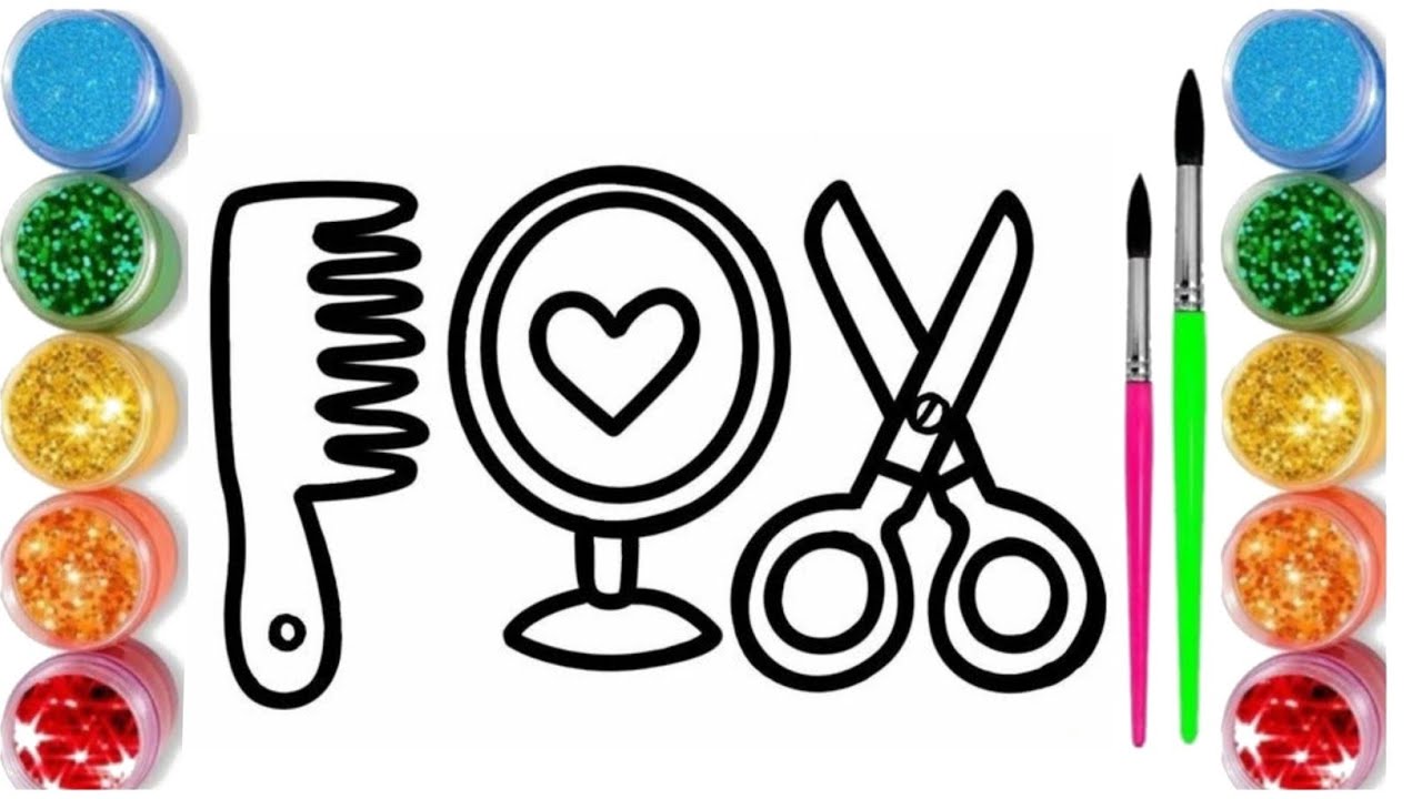 hair accessories drawing for kids. easy step by step drawing. let's ...