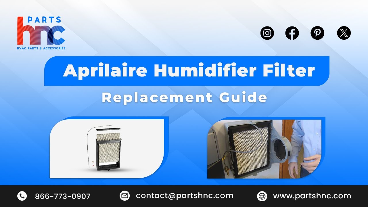 Aprilaire Humidifier Filter Replacement Guide - PartsHnC - YouTube