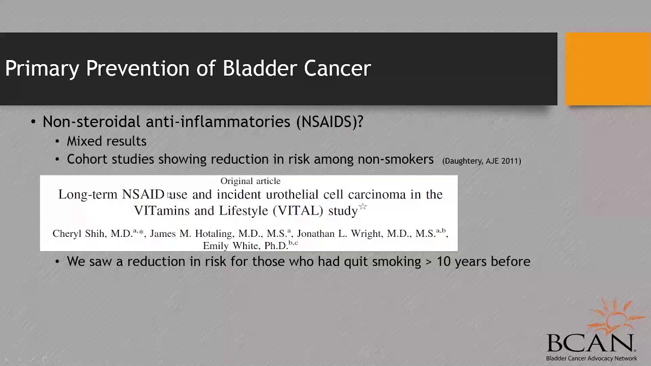 Prevention and Screening for Bladder Cancer - YouTube