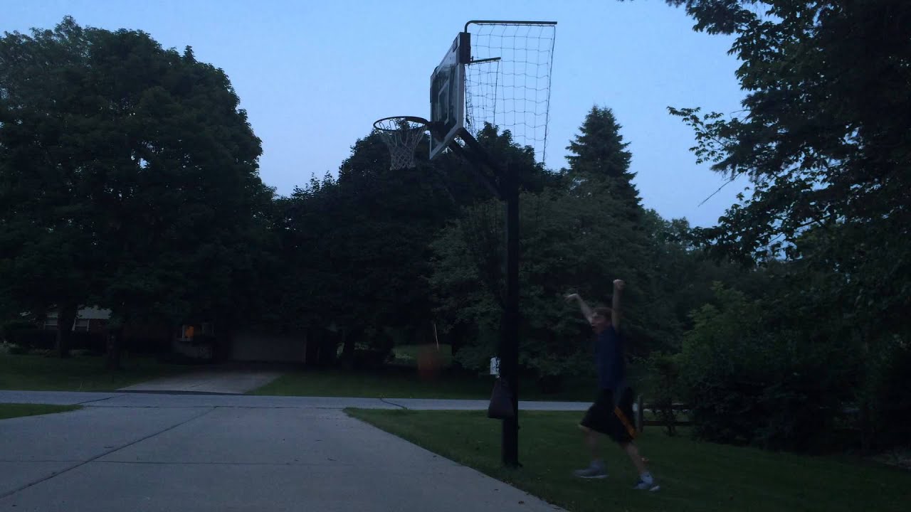 Behind the Hoop Over the Backboard Shot ON FIRST ATTEMPT!:) (Trick Shot ...