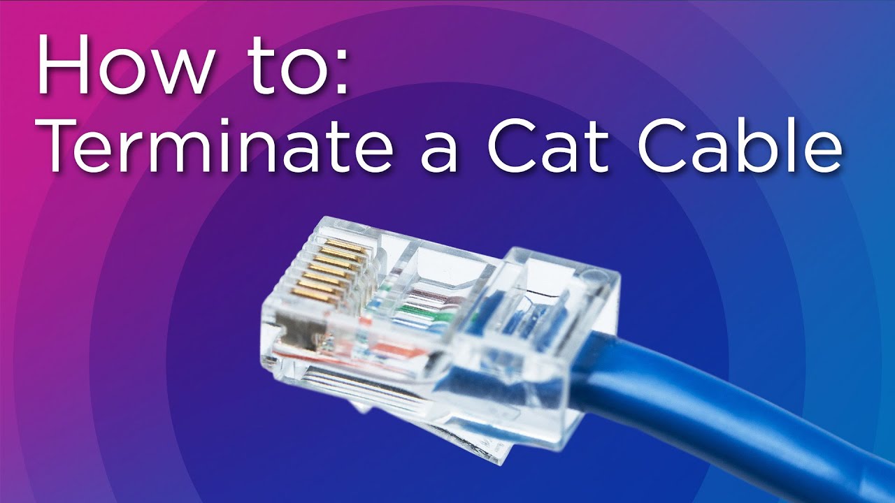 How to Terminate a Cat cable - YouTube