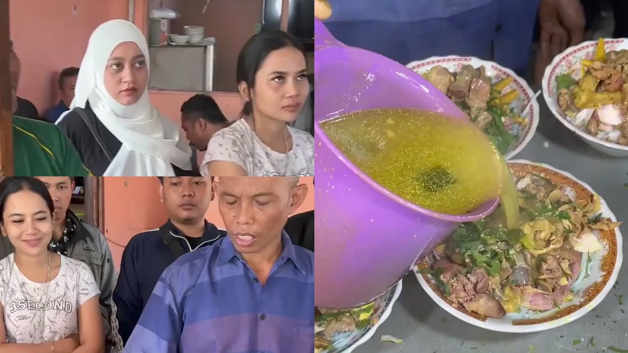 Soto ayam Cak Boneng Antrinya ratusan orang! Lamongan Jawa Timur - YouTube