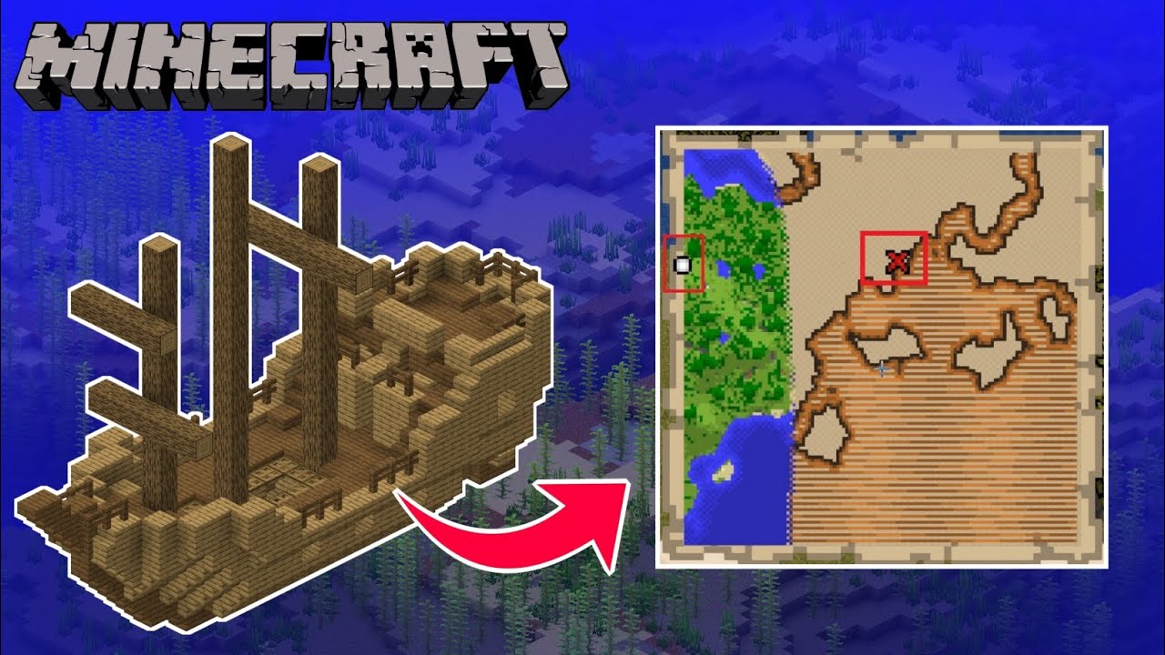 I Found Treasure Map From Shipwreck In Minecraft Survival | - YouTube
