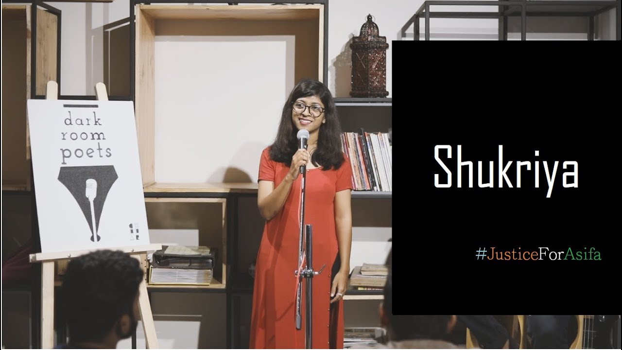 SHUKRIYA - Humaira Ali | Dark Room Poets | SLAM | - YouTube